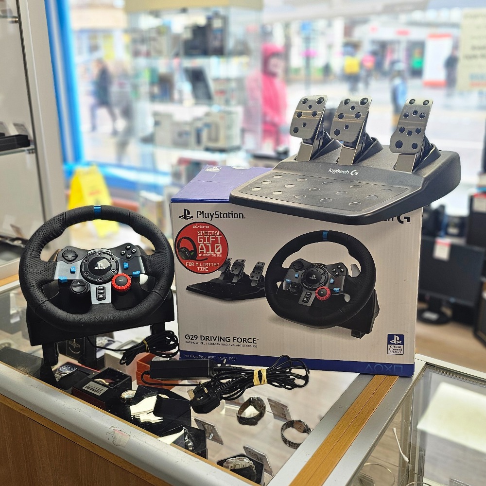 Pre-owned Logitech G29 Driving Force Racing Wheel + Pedals (PS4, PS5 ...